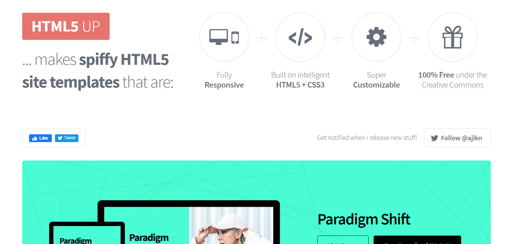 HTML5 UP - Free collection of HTML5 Templates for websites