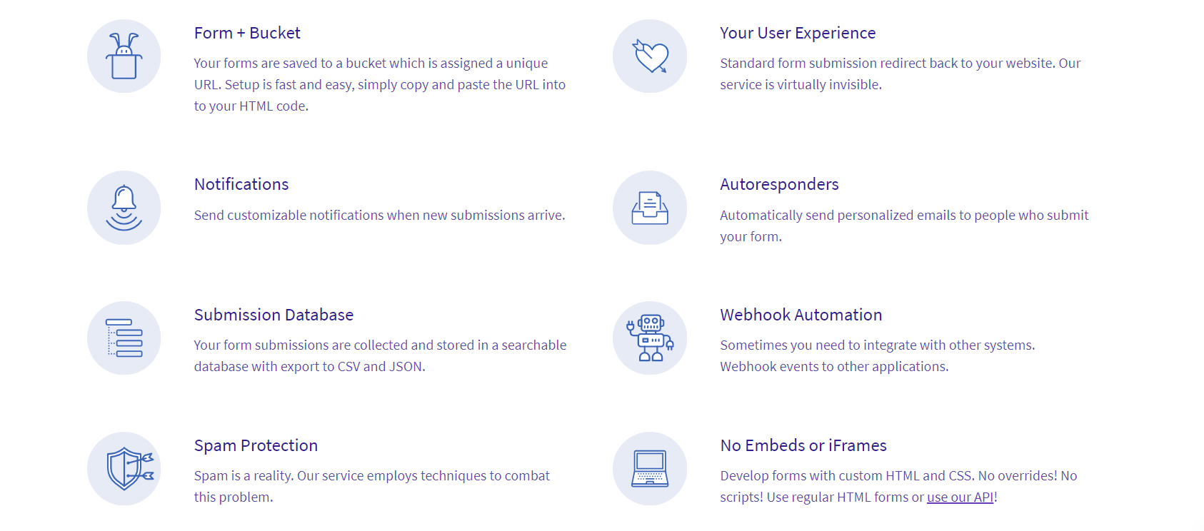 FormBucket is a easy to use free form builder