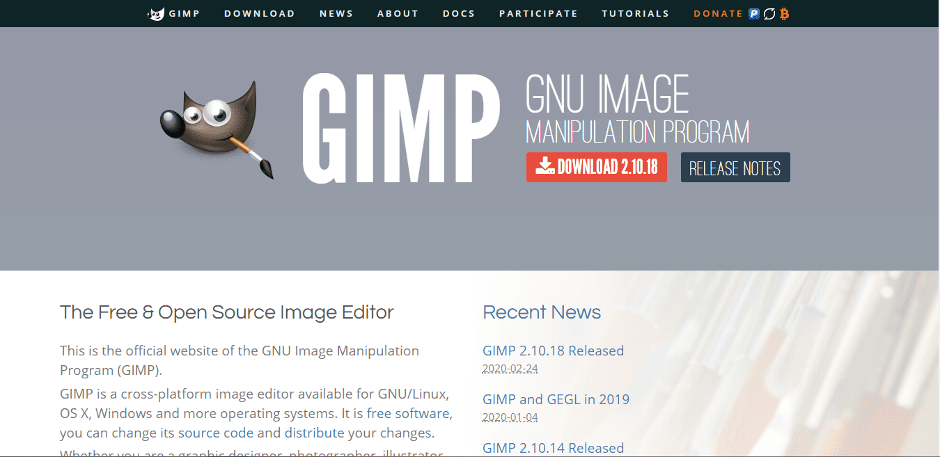 Gimp Free Image Editing Tool for Social Media