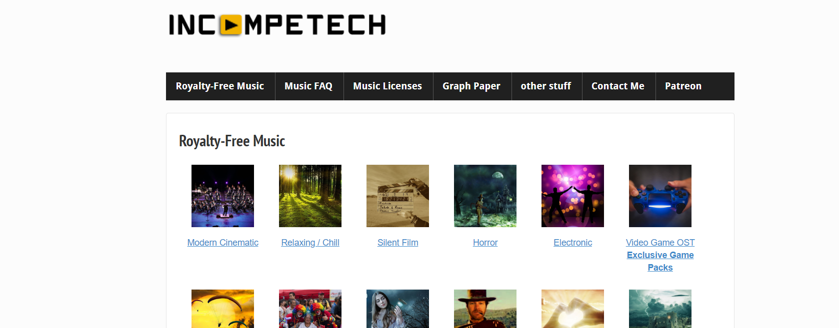 Incompetech Free Stock Music & Royalty free music