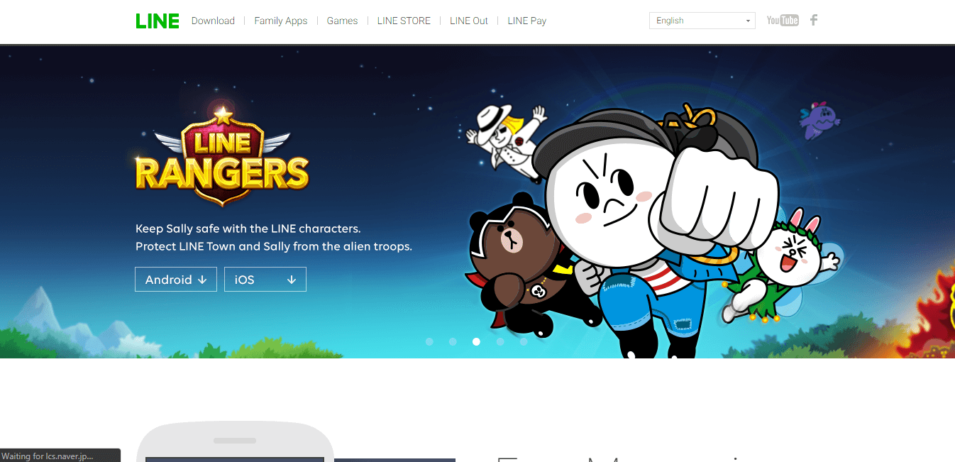 Line - Popular video calling app like Facebook messenger