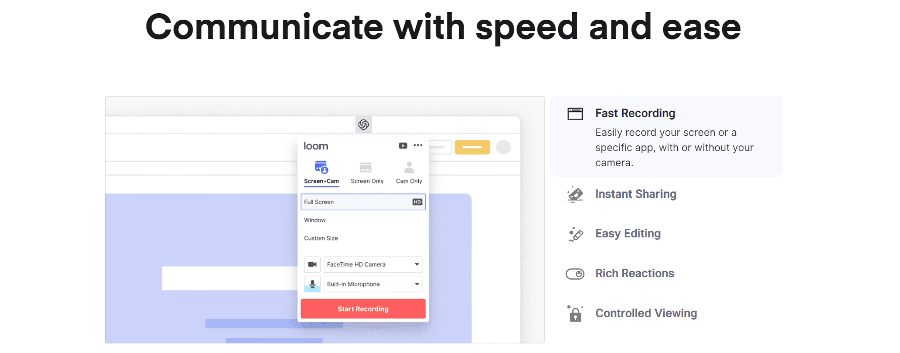 Loom - Best free screen recording software