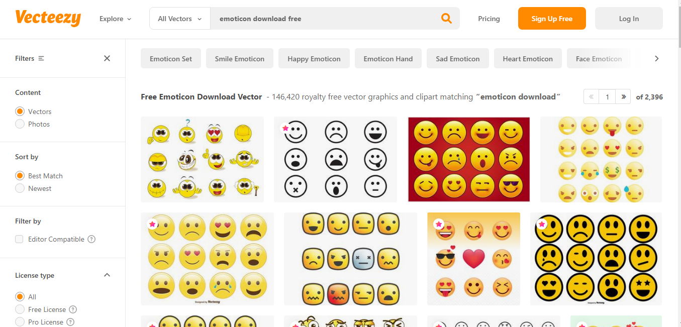 Vecteezy - Get free web emojis for copy paste emoticons