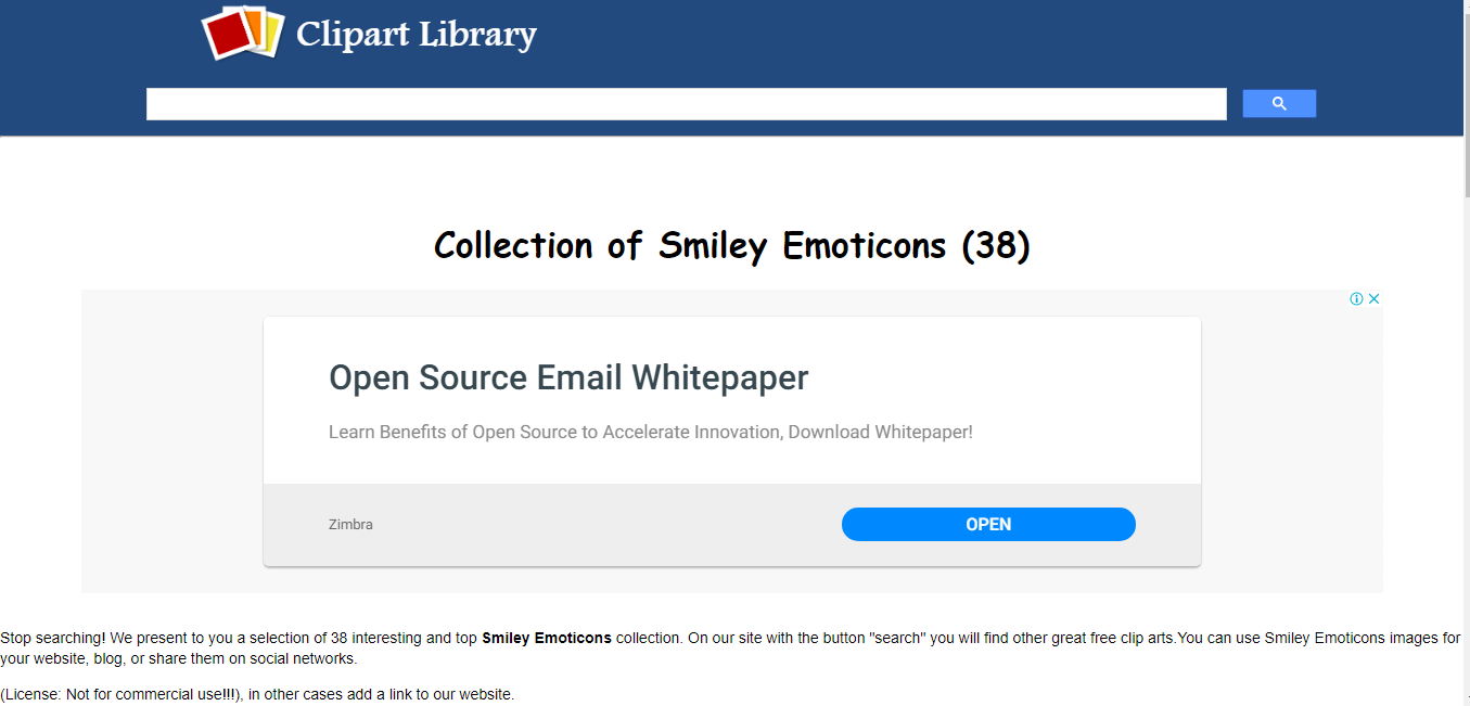 Clippart Library - Collection of smiley emoticons for free