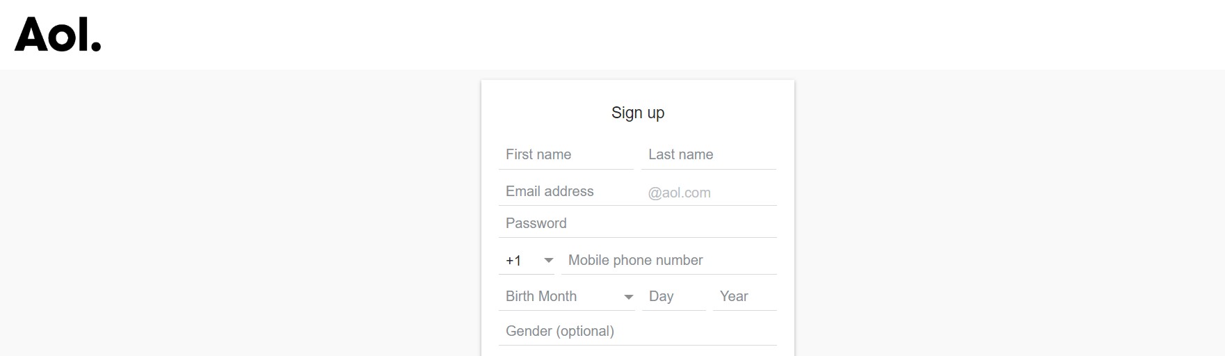 AOL allows you to create a free webmail for your business