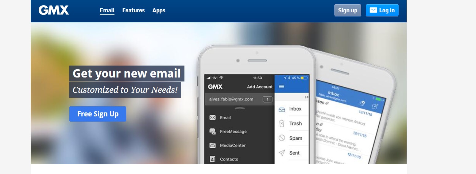 GMX: Create up to ten free emails for your business
