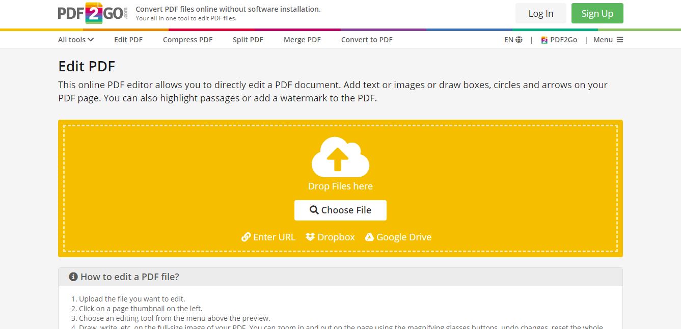 PDF2GO Best Free PDF Editor Online pdf2go-best-free-pdf-editor-online