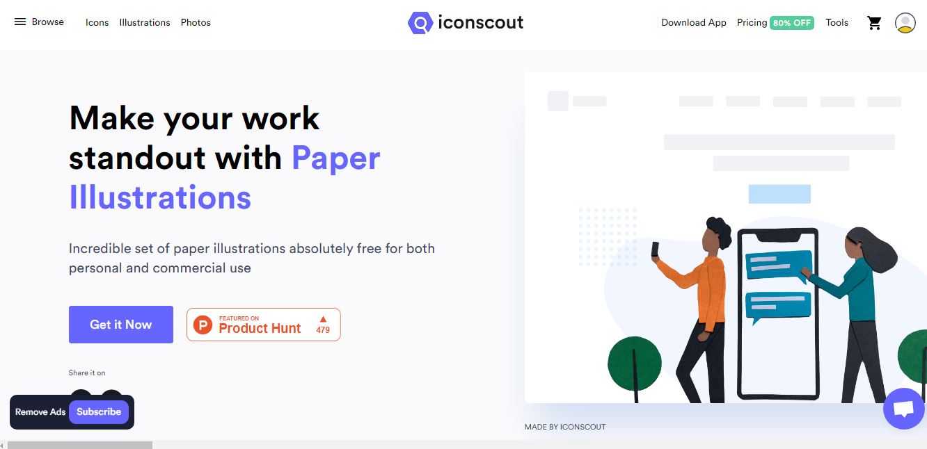 Iconscout - Get free illustrations for commercial use