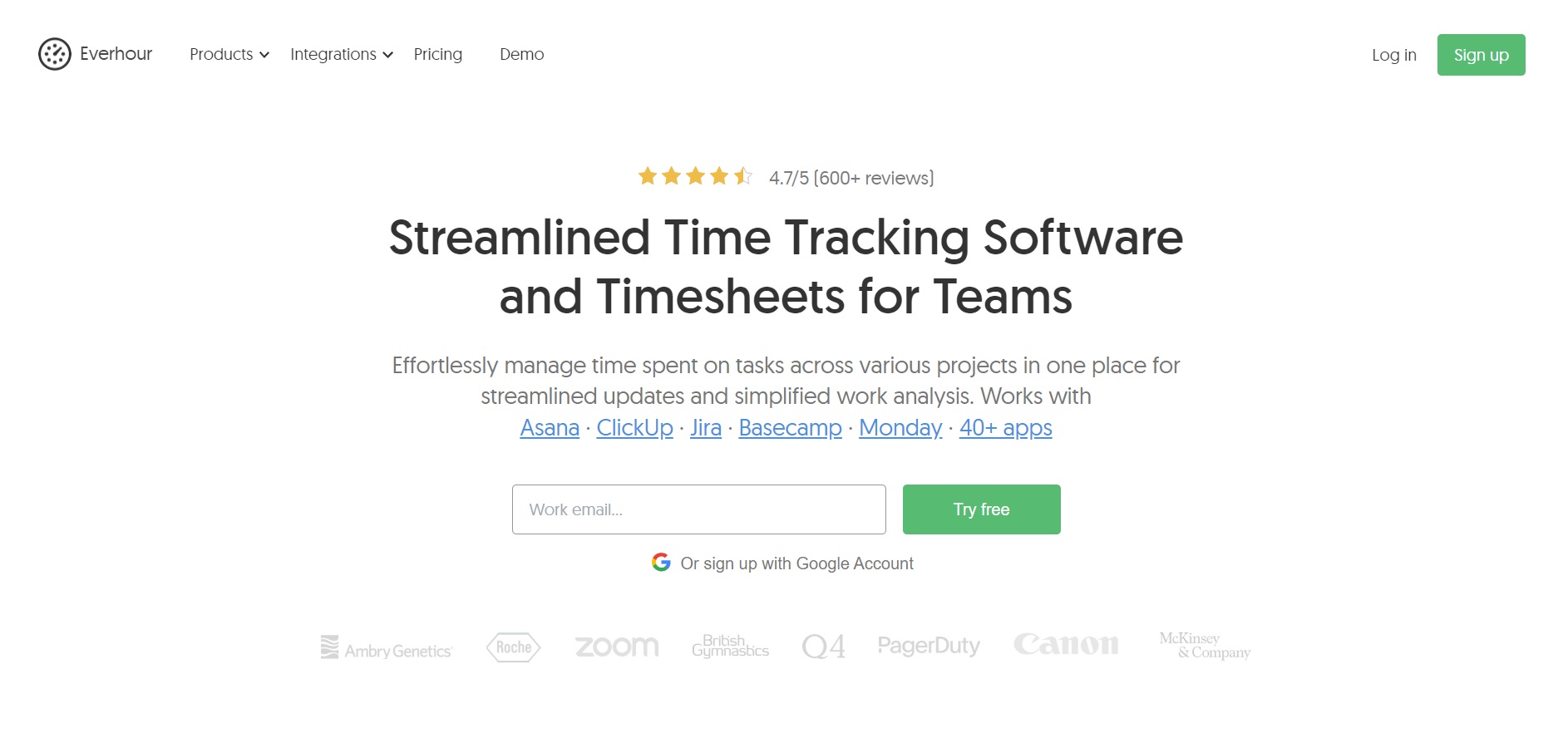 Everhour: Free Project Tracking Software for Small Teams