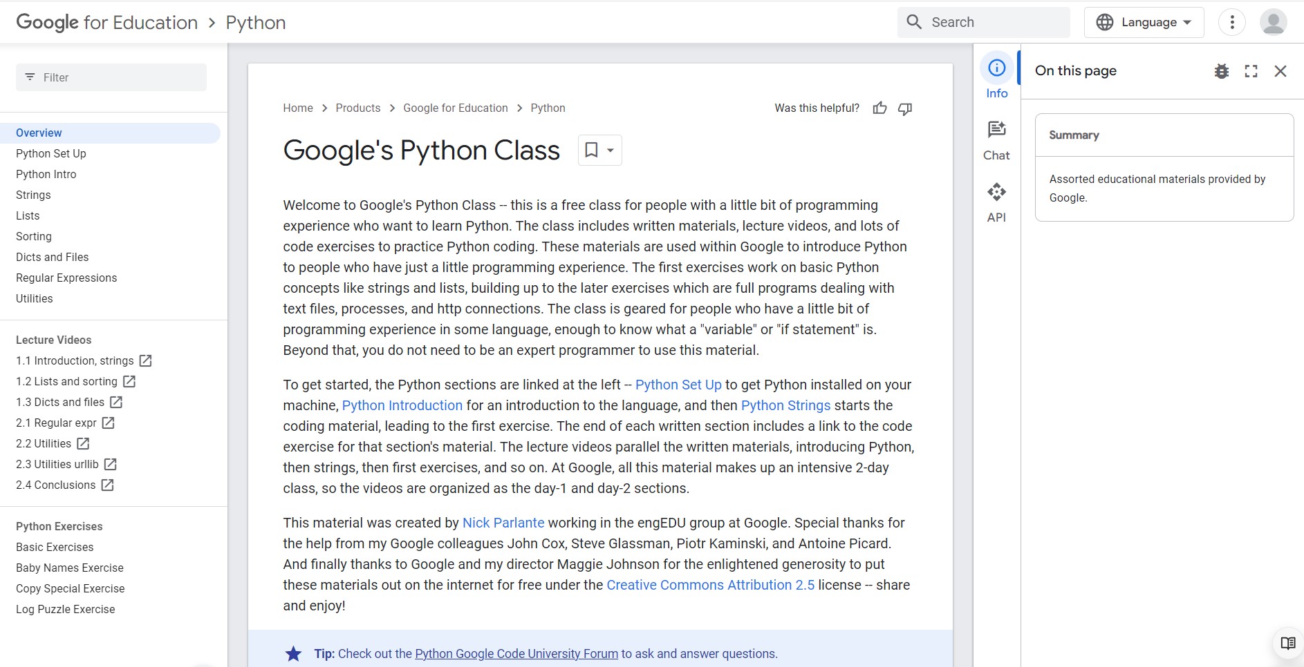Learn Python with Google's Comprehensive Developer Guide