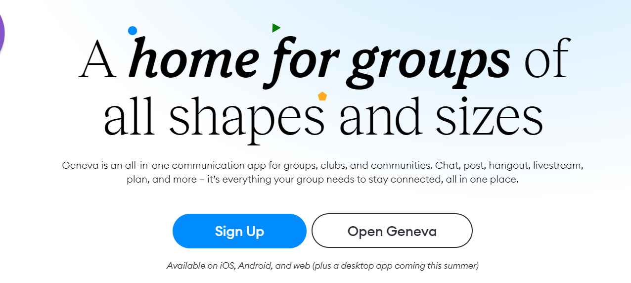 Geneva is a Free Communication & Messaging App for all