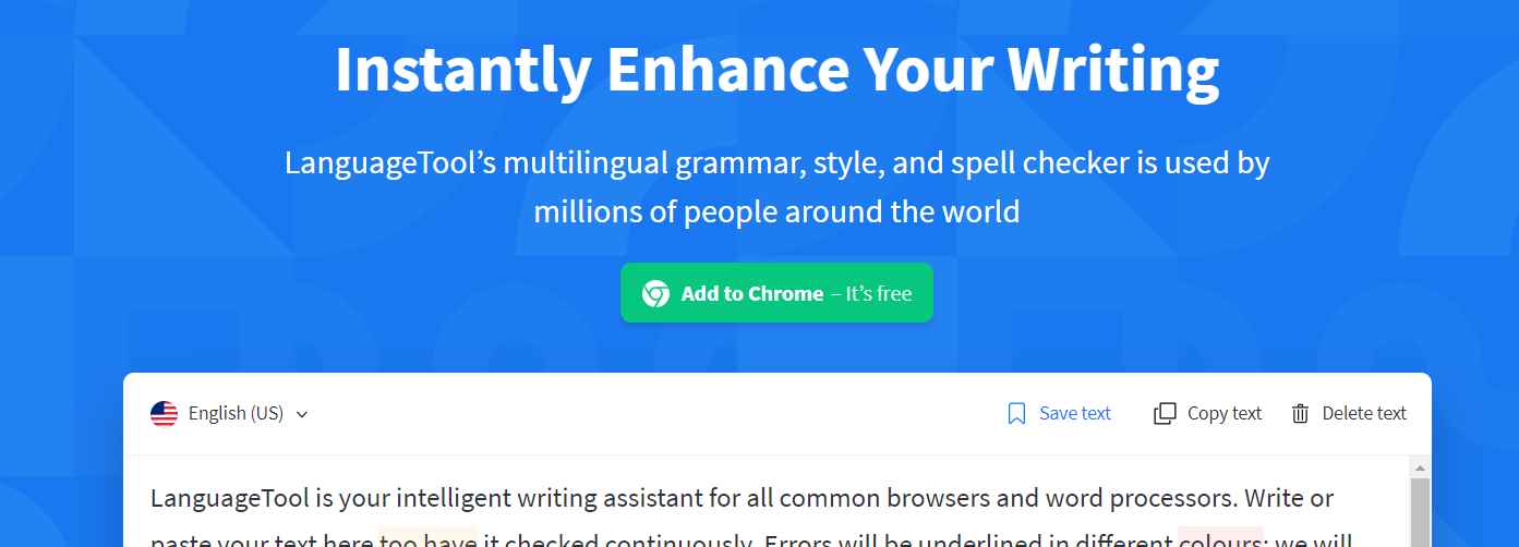 LanguageTool - Free Online Grammar Checker & Writing Assistant Tool